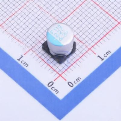 China Surface mount aluminum capacitor NCC APXF6R3ARA221MF61G conductive polymer solid type with RoHS2 compliance for sale