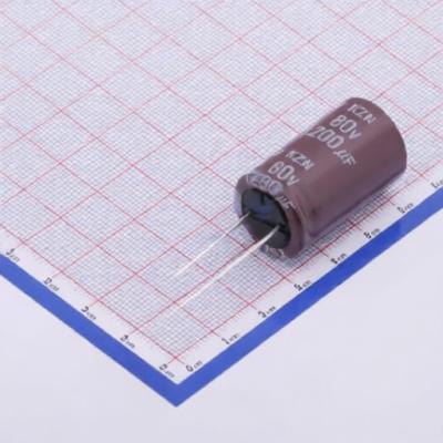 China Miniature Aluminum Electrolytic Capacitors NCC EKZN800ELL122MMN3S with Wide Rated Voltage and High Endurance for sale