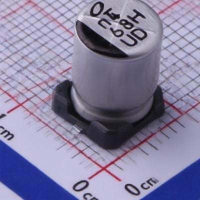 China Chip Type Low Impedance Aluminum Electrolytic Capacitor Nichicon UUD1H680MNL1GS Surface Mount RoHS Compliant for sale