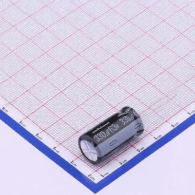 China Radial Lead Nichicon UHE1J331MHD Miniature Aluminum Electrolytic Capacitors RoHS Directive Compliant for sale