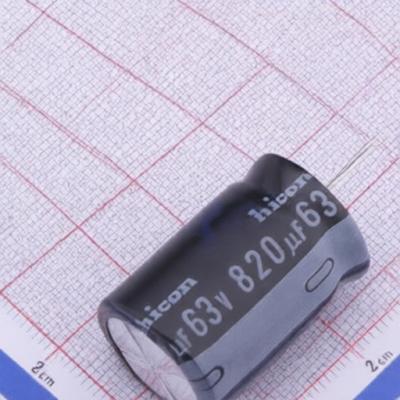 China Miniature Sized Aluminum Electrolytic Capacitors Nichicon UHE1J821MHD6 RoHS Approved High Reliability for sale