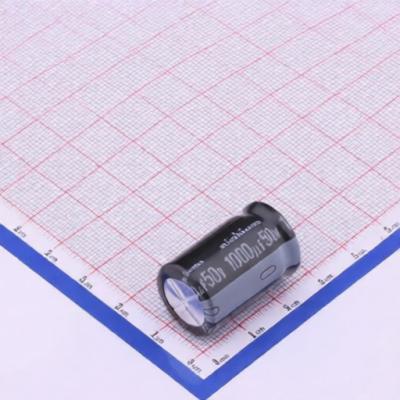 China Miniature Aluminum Electrolytic Capacitor Nichicon UHE1H102MHD6 Radial Lead Type High Reliability for sale