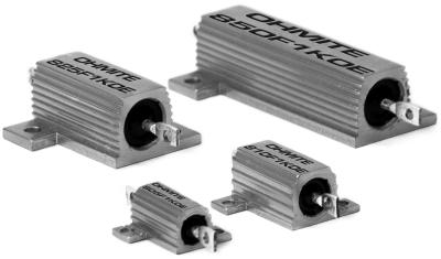 China 25 watt Ohmite 825F2K5 resistor featuring non inductive option and excellent heat sinking capability for sale