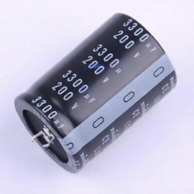 China Snap In Terminal Aluminum Electrolytic Capacitor Nichicon LLG2D332MELC50 With Low Tangent Loss Angle for sale