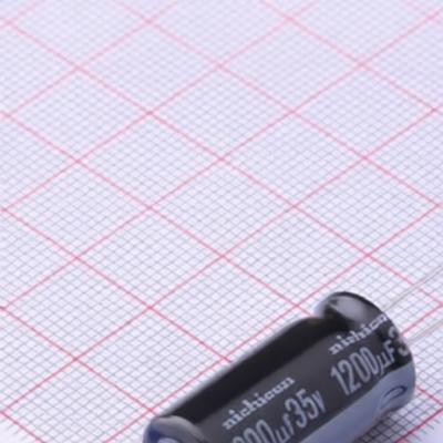China performance aluminum electrolytic capacitors Nichicon UHV1V122MHD series with certification RCJ 03 23C from Japan for sale