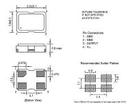 China 32 Megahertz Temperature Compensated Crystal Oscillator Raltron RTX-2016BD32-S-32.000-TR 2.8 Volt Power for sale