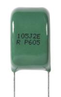 China Compact low ESR metallized polypropylene film capacitor Rubycon 250MPH104J with UL94 V0 flame retardant coating for sale