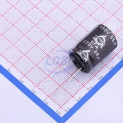 China High Ripple Long Life Capacitors SAMYOUNG NFA 450V68 M 18 25 Miniature Aluminum Electrolytic Capacitors for sale