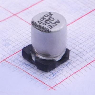 China Long Lasting Aluminum Electrolytic Capacitor SAMYOUNG MVK25V100M6.3*8 6.3TP for Industrial Equipment for sale