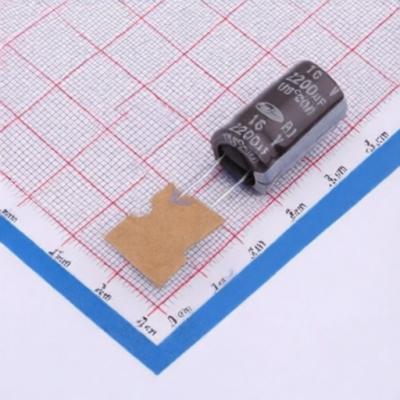 China miniature aluminum electrolytic capacitors with high capacitance and RoHS compliance SAMWHA RD1C228M12020PL for sale