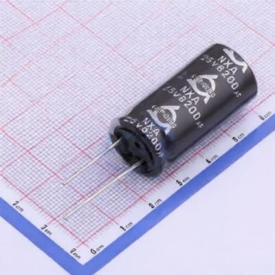 China Miniature Aluminum Electrolytic Capacitors with Low Impedance SAMYOUNG NXA25V8200M18 35.5 LO Series for sale