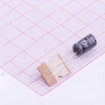 China Aluminum electrolytic capacitors miniature size with capacitance tolerance codes K M V Q T featuring SAMWHA RD1A477M6L011PC for sale
