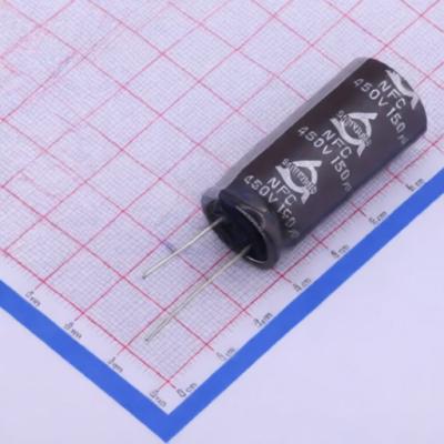 China Miniature aluminum electrolytic capacitors SAMYOUNG NFC450V150M18*40 LO ideal for SMPS IP boards and adaptor for sale
