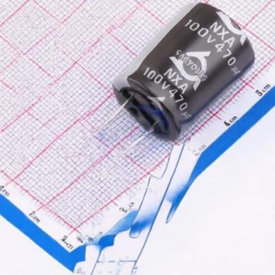 China Low Impedance Miniature Capacitors SAMYOUNG NXA100V470M18*25 LO Suitable for Adaptors Chargers and SMPS for sale