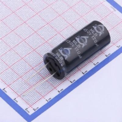China Miniature aluminum electrolytic capacitors SAMYOUNG MLB450V120M designed for performance in power supply applications for sale