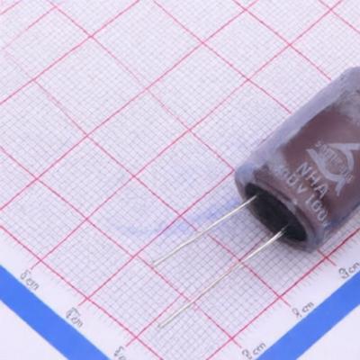 China Miniature Aluminum Electrolytic Capacitors SAMYOUNG NHA 400V100 18 25 Designed for Digital Appliance for sale