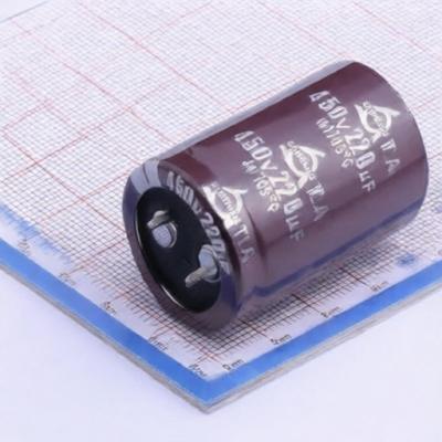 China Electrolytic Capacitor SAMYOUNG TLA450V220UF25.4*40 with Stable Capacitance and Low Leakage Current for sale