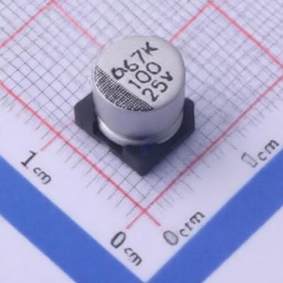 China Vertical SMD capacitor SAMYOUNG MVK25V100M8*6 8.0TP designed for in demanding electronic applications for sale