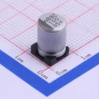 China Vertical SMD Aluminum Electrolytic Capacitor Low ESR Wide Temperature SAMYOUNG CLZ35V100M8 10 8.0TP for sale