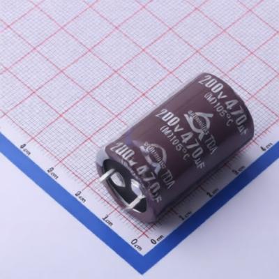 China RoHS compliant SAMYOUNG TDA200V470M22*35 V aluminum electrolytic capacitors for electronic performance for sale