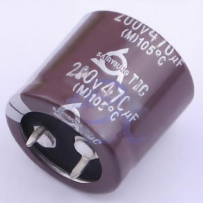 China SAMYOUNG TDC200V470M25.4 25 V Electrolytic Capacitors Designed for SMPS and Inverter Applications for sale