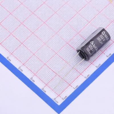 China RoHS compliant miniature aluminum electrolytic capacitors SAMYOUNG NXA 100V100 M 10 20 halogen free options for sale