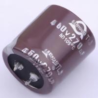 China Durable Aluminum Electrolytic Capacitors SAMYOUNG TLS450V270M30*30 V Suitable for Harsh Environments for sale