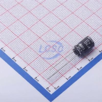 China Miniature Aluminum Electrolytic Capacitors Rated 6.3V 220uF Featuring SAMYOUNG NXB35V220M8*11.5 LO Series for sale