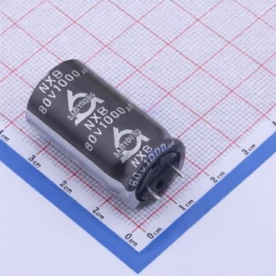 China Miniature Aluminum Electrolytic Capacitors SAMYOUNG NXB80V1000M18*31.5 4.0CC Suitable for Applications for sale