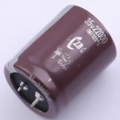 China High temperature aluminum electrolytic capacitors SAMYOUNG TDA35V22000M35*45 V rated for 105 degrees for sale