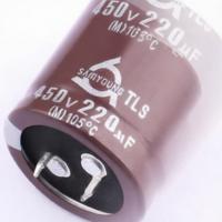 China SAMYOUNG TLS450V220M30 30 Electrolytic Capacitors with 20 Percent Capacitance Tolerance at 120 Hertz for sale