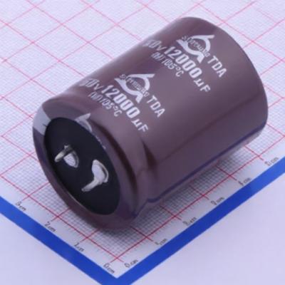China Large Sized Aluminum Electrolytic Capacitors SAMYOUNG TDA50V12000M35*45 Designed for SMPS and Inverter for sale