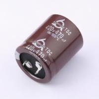 China SAMYOUNG TDC420V470M30 35V large sized aluminum electrolytic capacitor halogen free option for smps for sale
