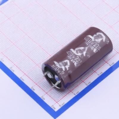 China Aluminum Electrolytic Capacitors SAMYOUNG TLS400V220M22*40 with 3000 Hour Load Life at 105 Degrees for sale