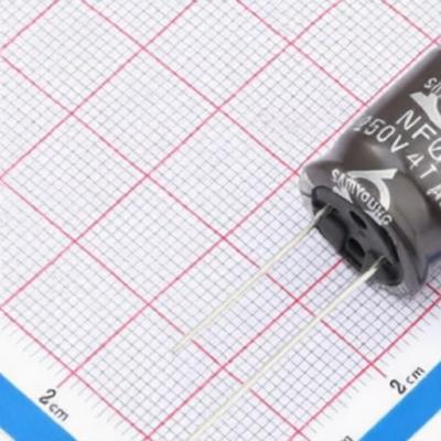 China Miniature aluminum electrolytic capacitors SAMYOUNG NFC250V47M16*20 LO designed for SMPS and adapter for sale