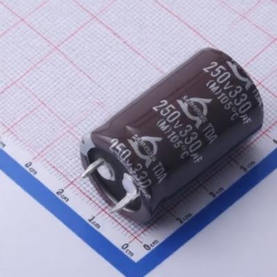 China Durable Large Sized Aluminum Electrolytic Capacitors SAMYOUNG TDA250V330M22*35 V Ideal for Inverters for sale