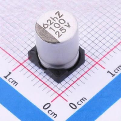 China Aluminum Electrolytic Capacitors Vertical SMD Type SAMYOUNG CLZ25V100M8*10 8.0TP Low ESR Automotive for sale