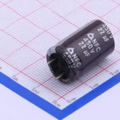 China Miniature aluminum electrolytic capacitors for SMPS IP boards adaptors SAMYOUNG NFC450V22M12.5*20 3.5CC high ripple long life for sale