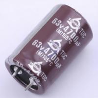 China Large Sized Aluminum Electrolytic Capacitors Featuring SAMYOUNG TDC63V4700M25.4*40 V for SMPS Applications for sale