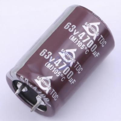 China Large Sized Aluminum Electrolytic Capacitors Featuring SAMYOUNG TDC63V4700M25.4*40 V for SMPS Applications for sale
