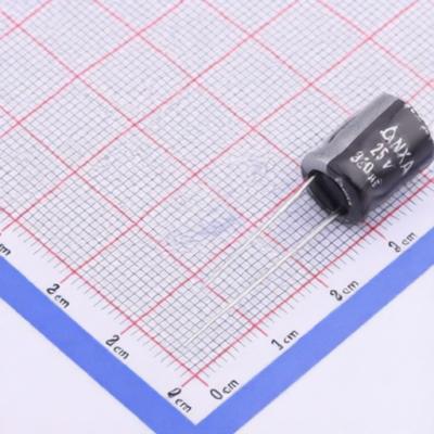 China Miniature Aluminum Electrolytic Capacitors SAMYOUNG NXA25V330M10 12.5 LO Low Impedance and Long Life for sale