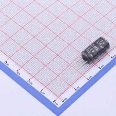 China Long Life Miniature Aluminum Electrolytic Capacitors SAMYOUNG NXA63V100M8 15 LO Rated 100 Microfarad for sale