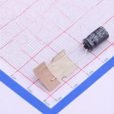 China Miniature Aluminum Electrolytic Capacitors Rated 6.3V 220uF SAMYOUNG SHL16V220M6.3*11 5.0TP 5 by 11 mm for sale