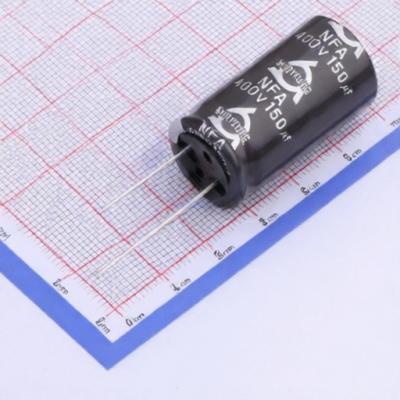 China Miniature Aluminum Electrolytic Capacitors SAMYOUNG NFA400V150M18*31.5 LO for Stabilizer Applications for sale
