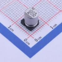 China Electronics grade SAMYOUNG MVG 35V 100UF 6.3 8 aluminum electrolytic capacitor for circuit stability for sale