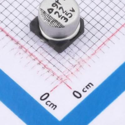 China Durable aluminum electrolytic capacitor SAMYOUNG CLZ35VC100M8*10 rated 35 VDC with wide temperature range for sale
