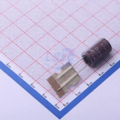 China Miniature aluminum electrolytic capacitors SAMYOUNG NHA450V4.7M10*16 5.0TP with halogen free options for sale