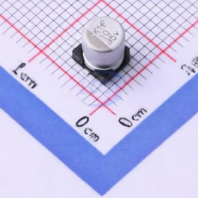 China vertical SMD capacitor SAMYOUNG MVK35V10M5*5 5.0TP with capacitance stability and load life assurance for sale