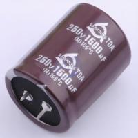 China Large Sized Aluminum Electrolytic Capacitors Featuring SAMYOUNG TDA250V1500M35*45 V for SMPS Applications for sale