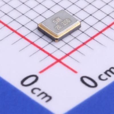 China 3.2x2.5mm Surface Mount Ceramic Quartz Crystal Unit SJK 7U20250E20UCG with 20.25 MHz Output Frequency for sale
